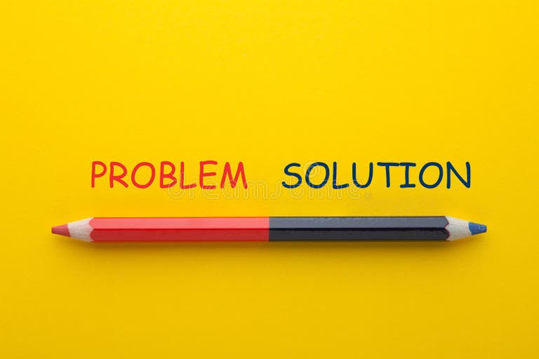 Problem Solution Concept stock photo. Image of message - 246871042