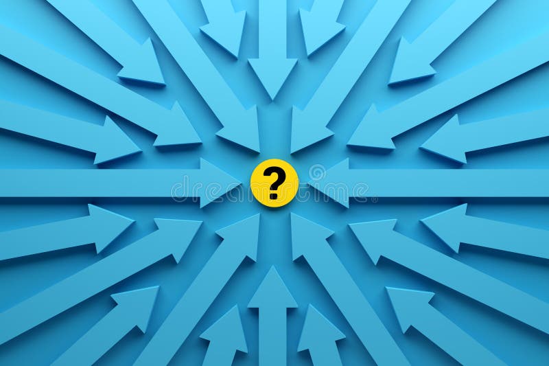 Problem, Solution, Confusion and Counseling Concept Stock Illustration ...