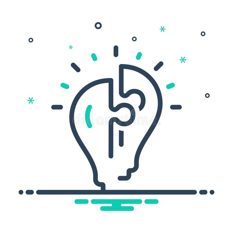 Mix Icon for Problem Solution, Problem and Resolve Stock Vector ...