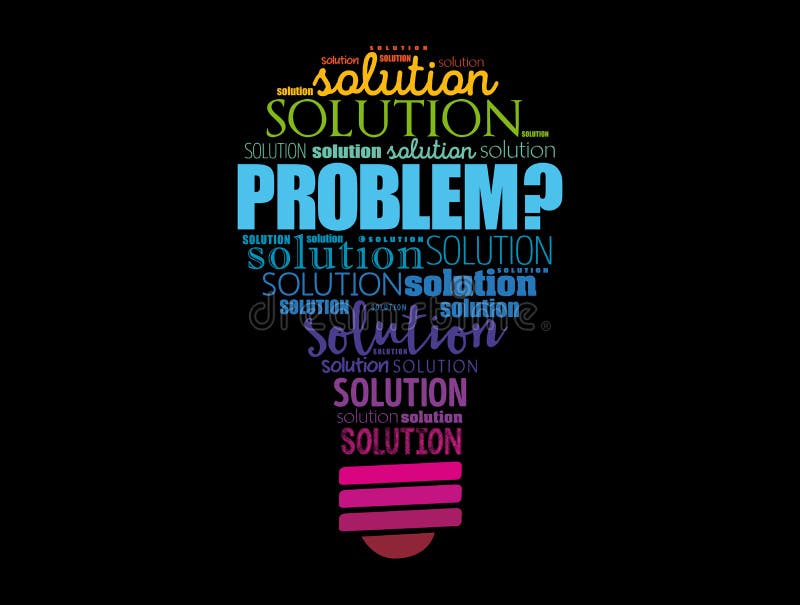Solution Light Bulb Illustration Design Stock Illustration ...