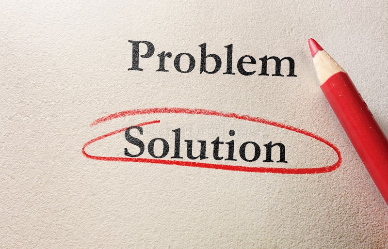 Problem Solution Red Circle Stock Image - Image of circle, color: 55334653