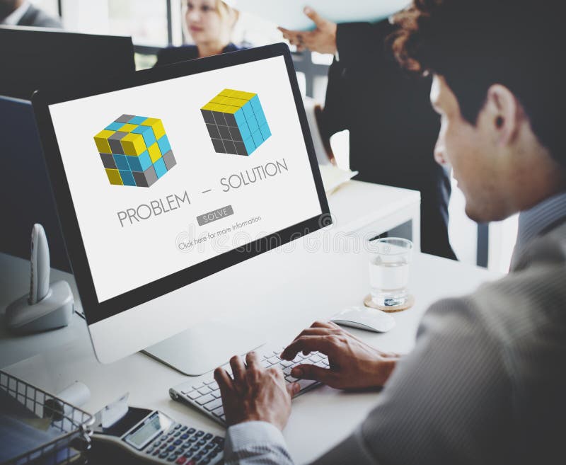 Problem Solution Strategy Trouble Difficulty Ideas Concept Stock Image ...