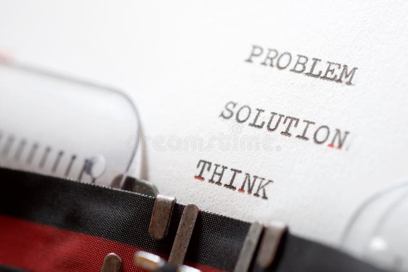 Problem Solution Think Phrase Stock Photo - Image of help, consulting ...