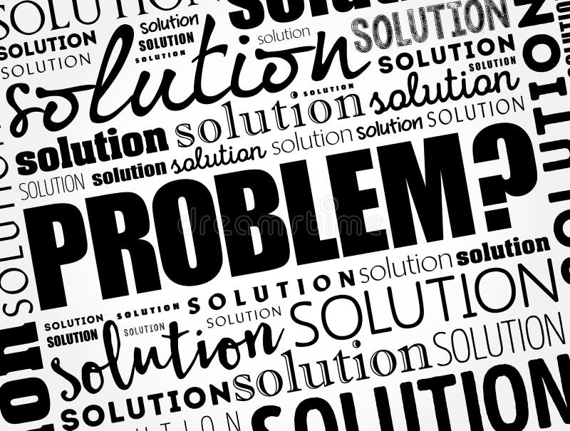 Problem Solve Word Cloud Concept Background Stock Illustrations – 204 ...