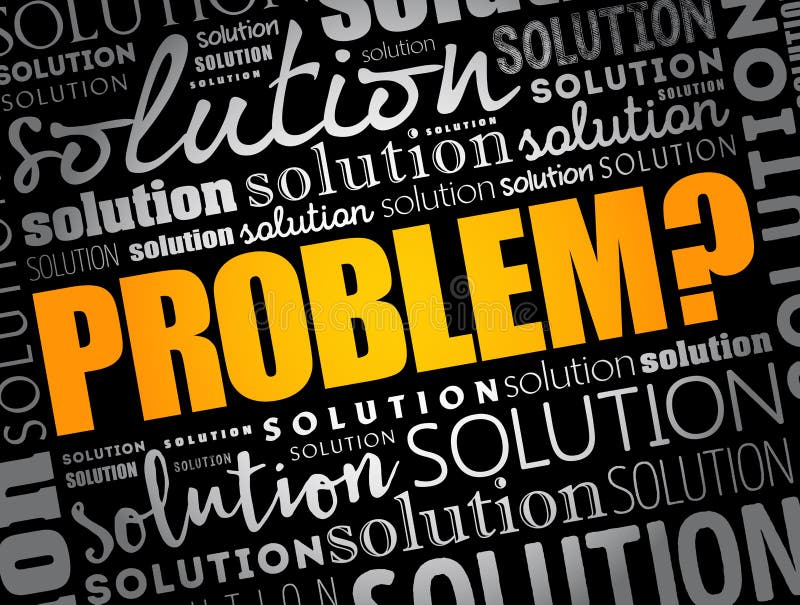 Problem Solve Word Cloud Concept Background Stock Illustrations – 217 ...