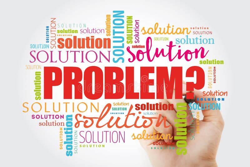Problem Solve Word Cloud Concept Background Stock Illustrations – 204 ...