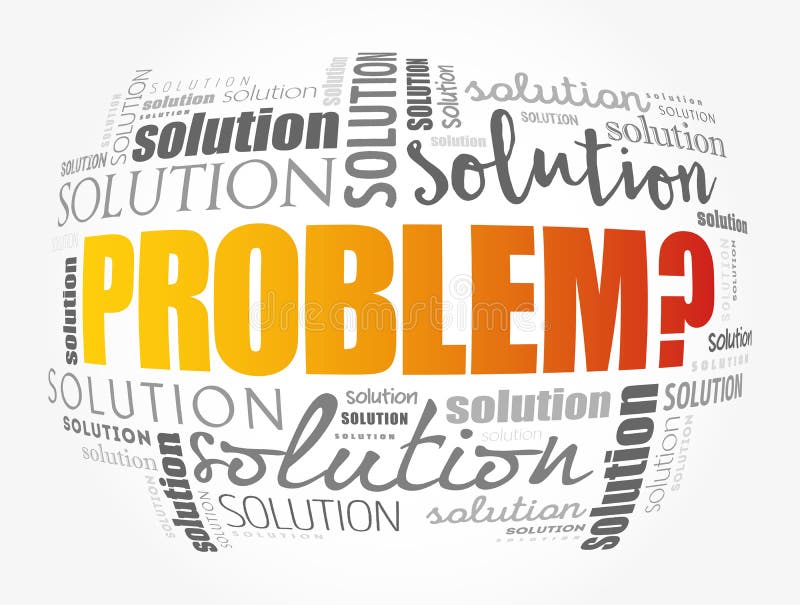 Problem and Solution Word Cloud Collage Stock Illustration ...