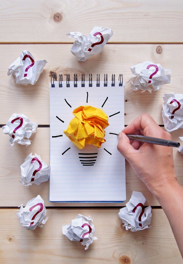 Problem solved stock photo. Image of marks, question - 85780310