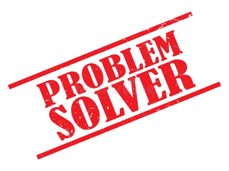 Problem solver stamp stock illustration. Illustration of ...