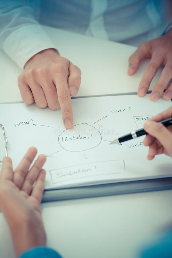 Problem solving stock image. Image of explaining, focus - 37845373