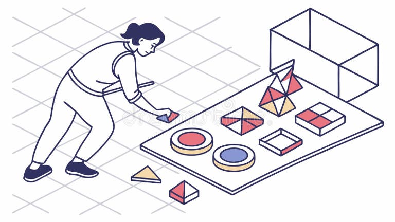 Problem Solving with Abstract Shapes, Strategic Thinking, Creative Solutions, Vector Design ...