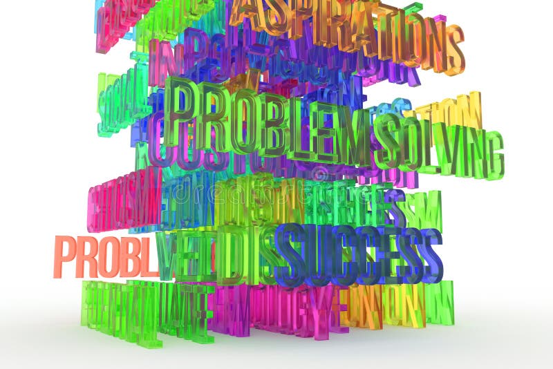 Solving problem 3d concept stock illustration. Illustration of lost ...