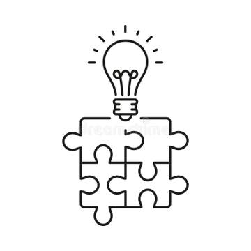 Lightbulb Problem Solving Puzzle Stock Illustrations – 389 Lightbulb ...