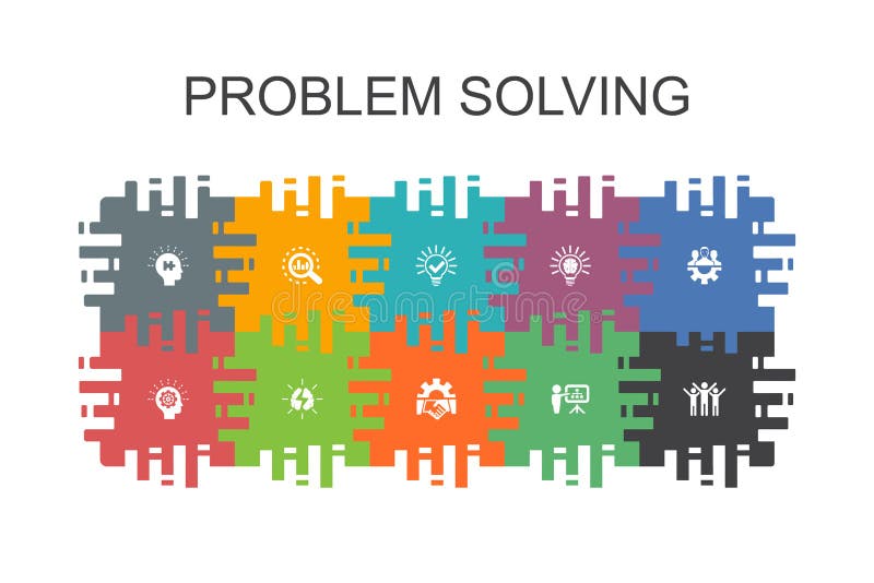 Problem Solving Cartoon Template with Stock Vector - Illustration of ...