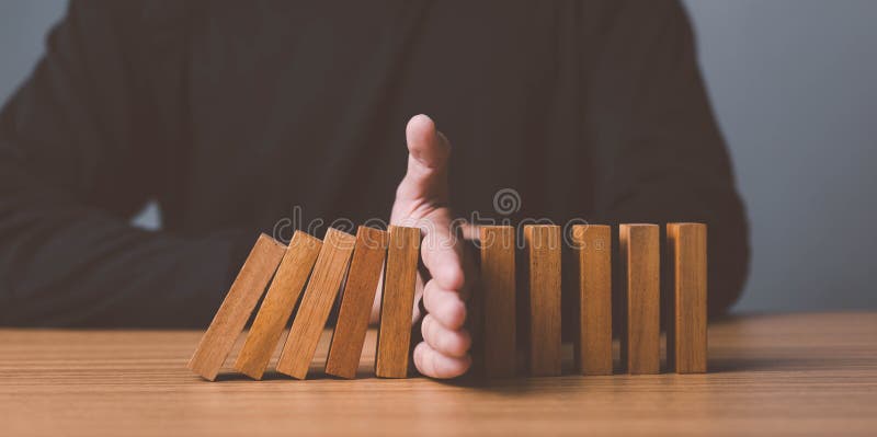 Problem Solving,Close Up View on Hand of Business Woman Stopping ...