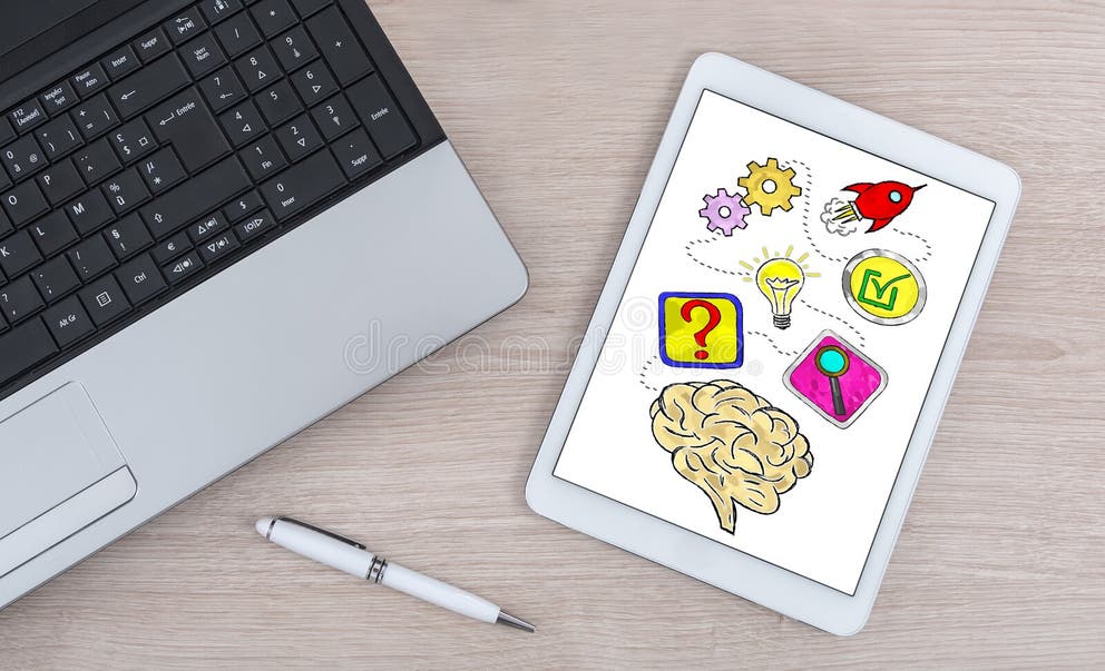 Problem Solving Concept on a Digital Tablet Stock Photo - Image of ...