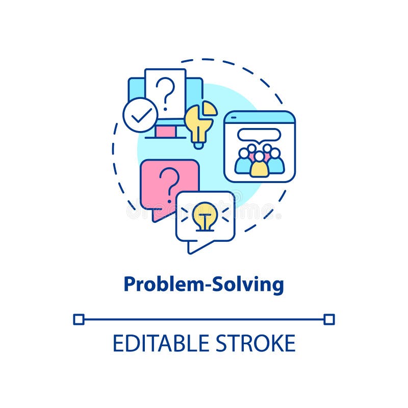 Problem Solving Concept Icon Stock Vector - Illustration of vector ... Problem Solving Concept Icon Stock Vector - Illustration of vector ...