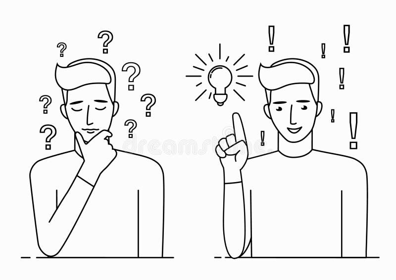 Problem Solving Concept. a Man Thinks about a Problem and Finds a ... Problem Solving Concept. a Man Thinks about a Problem and Finds a ...
