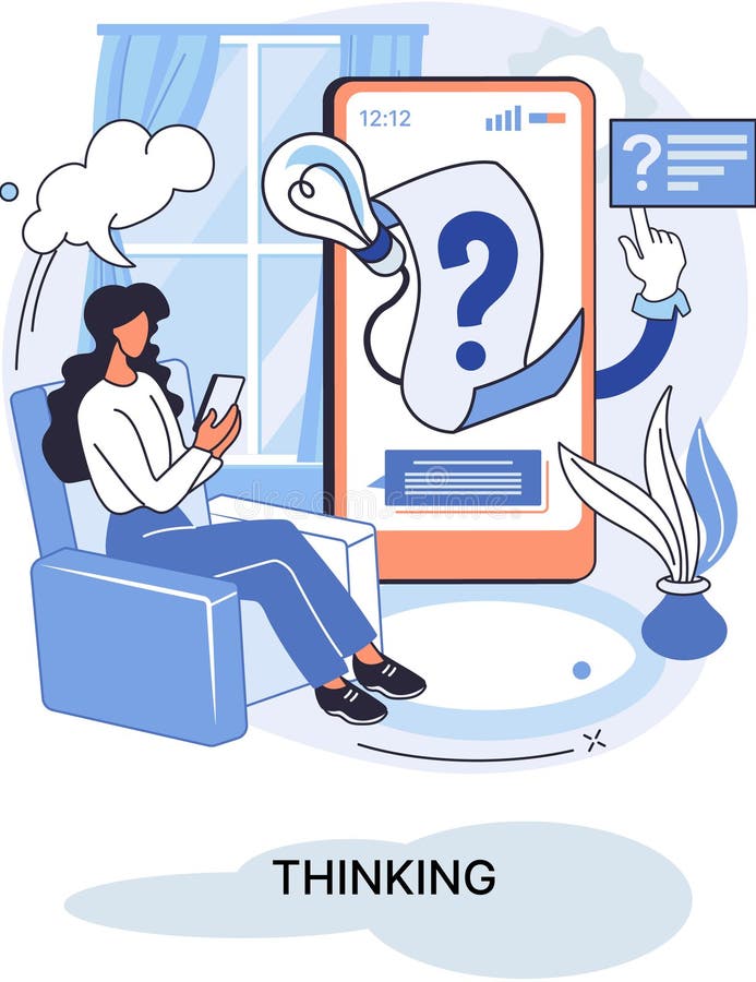 Confused Planning Woman Stock Illustrations – 347 Confused Planning ...