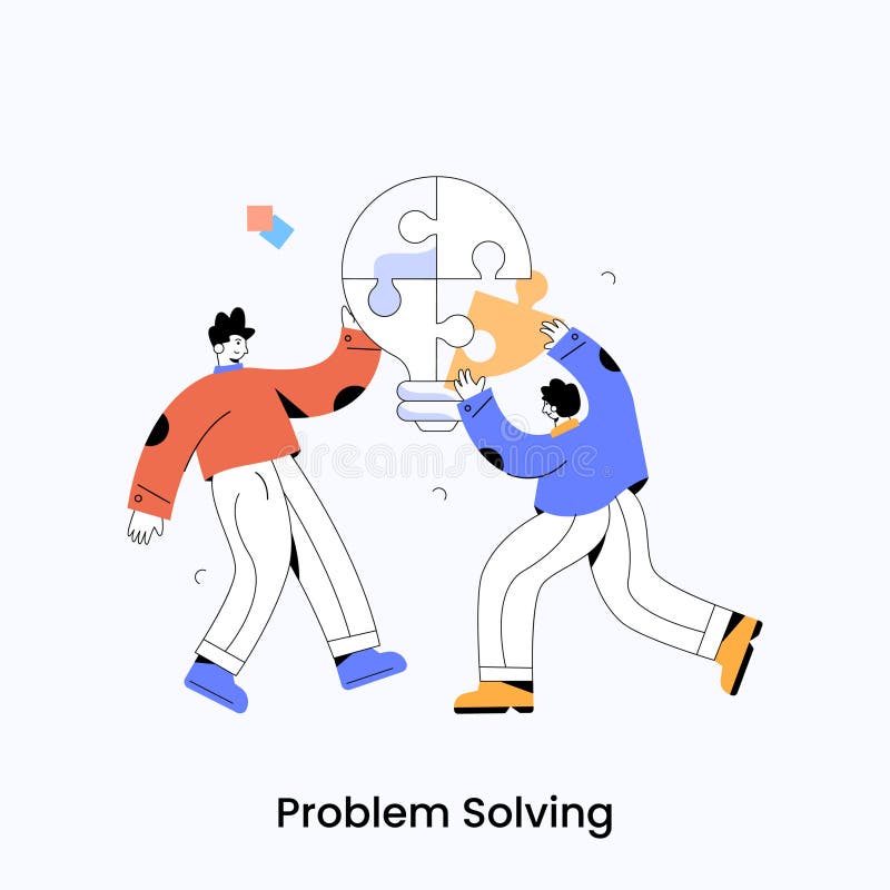 Problem Solving and Critical Thinking Vector Illustration Stock ...