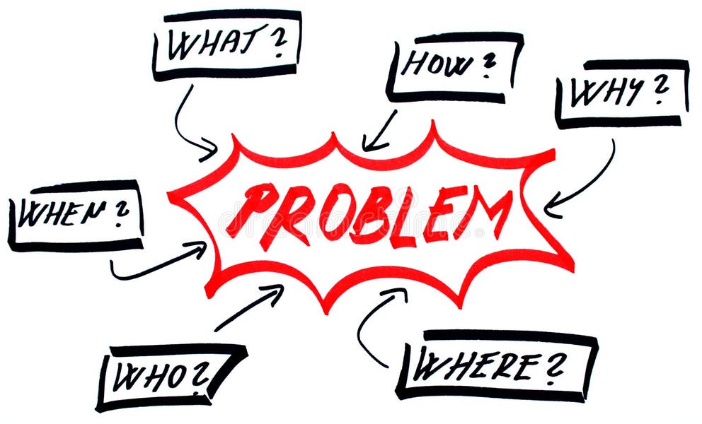 Problem solving diagram stock illustration. Illustration of business ...