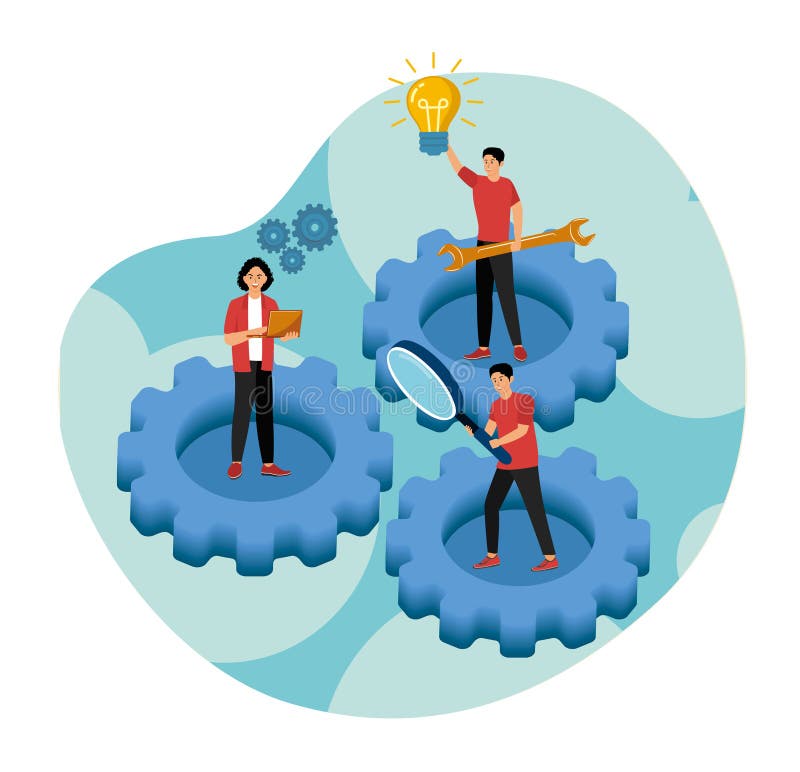 Problem Solving and Finding New Ideas Concept. Stock Vector - Illustration of business, bulb ...