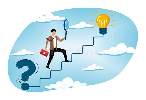 Problem Solving and Finding Solution To Solve Problem. Stock Vector ...