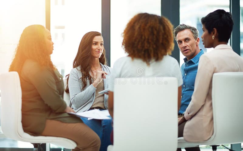 Problem Solving. How the Pros Do it. a Team of Colleagues Having a ...