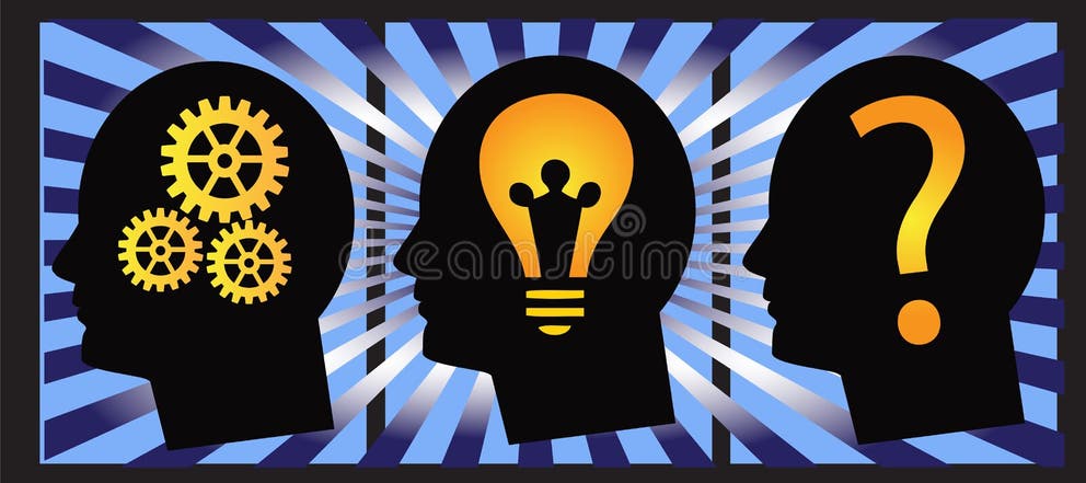 Problem Solving Human Head Vector Stock Vector - Illustration of ...
