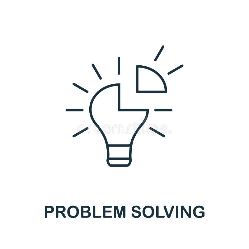 Problem Solving Icon. Line Style Element from Life Skills Collection ...