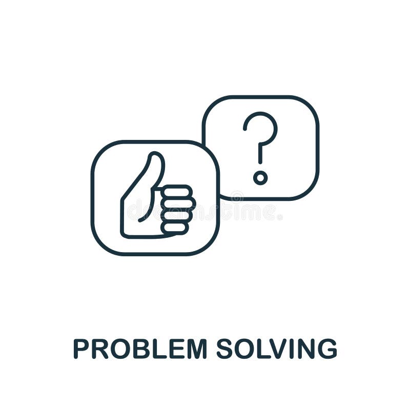 Problem Solving Icon from Machine Learning Collection. Simple Line ...