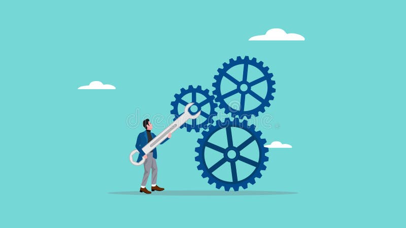 Problem Solving Illustration with the Concept of an Entrepreneur Who ...