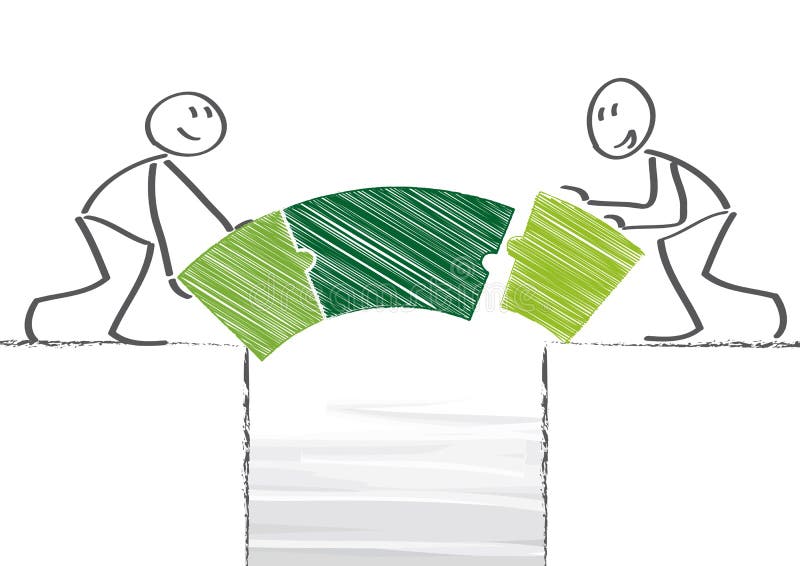 Partnership and Cooperation Stock Illustration - Illustration of ...