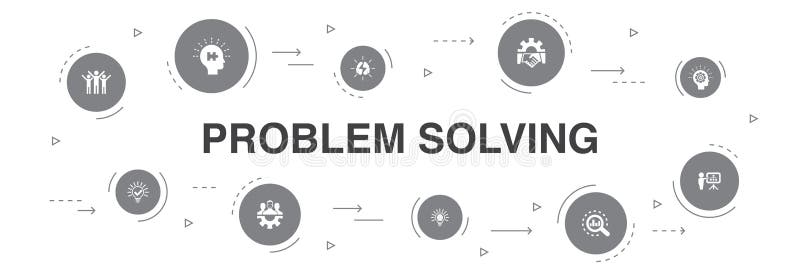 Problem Solving Infographic Design Stock Vector - Illustration of ...