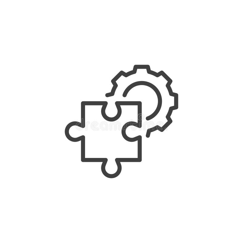 Problem solving line icon stock vector. Illustration of vector - 256777772 Problem solving line icon stock vector. Illustration of vector - 256777772