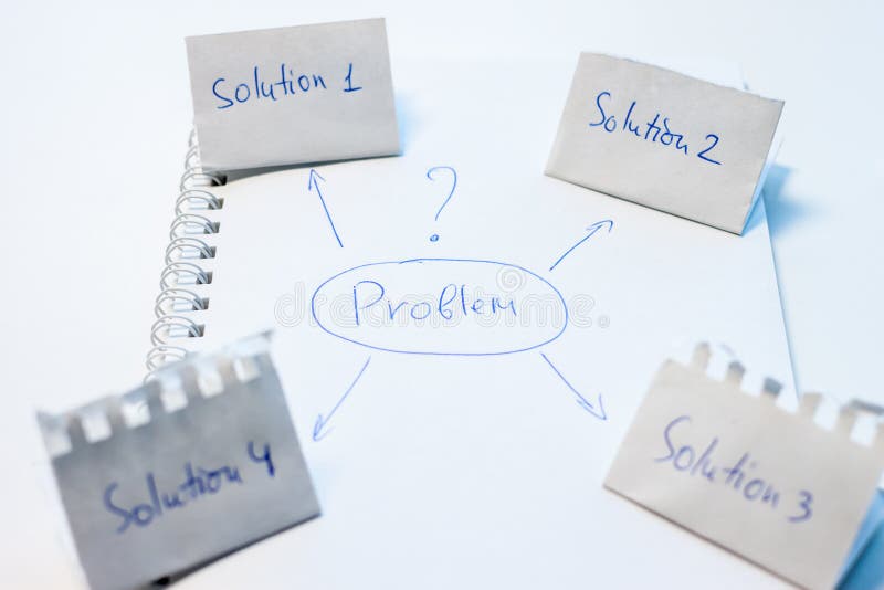 Problem Solving Looking for Solution Stock Image - Image of paper ...