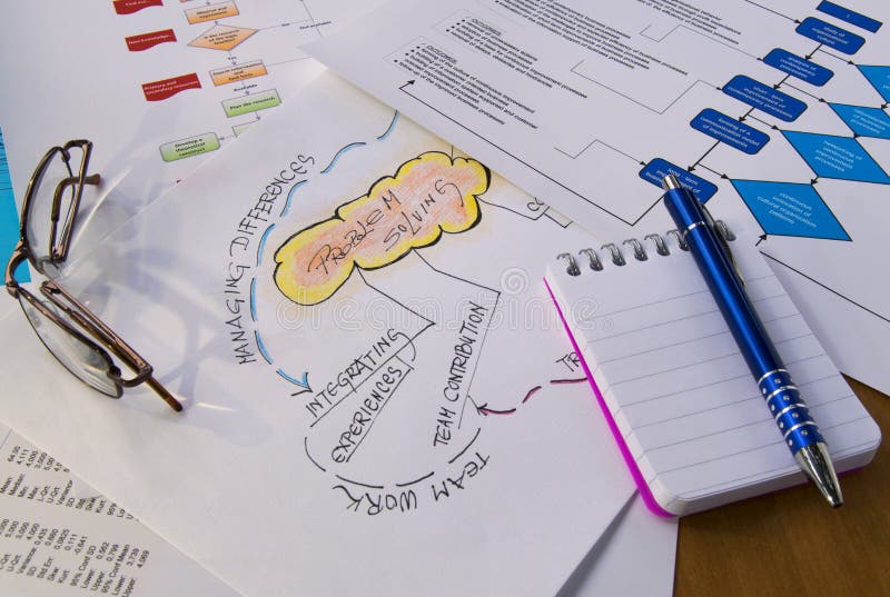 Problem-solving Planning and Strategy Making Stock Image - Image of ...