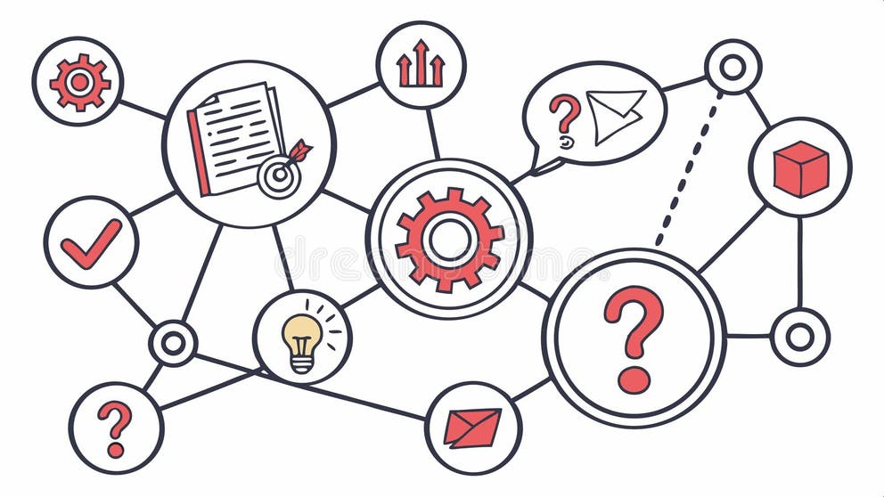 Problem Solving Process Diagram, Business and Decision Making Vector Design Generative AI Stock ...