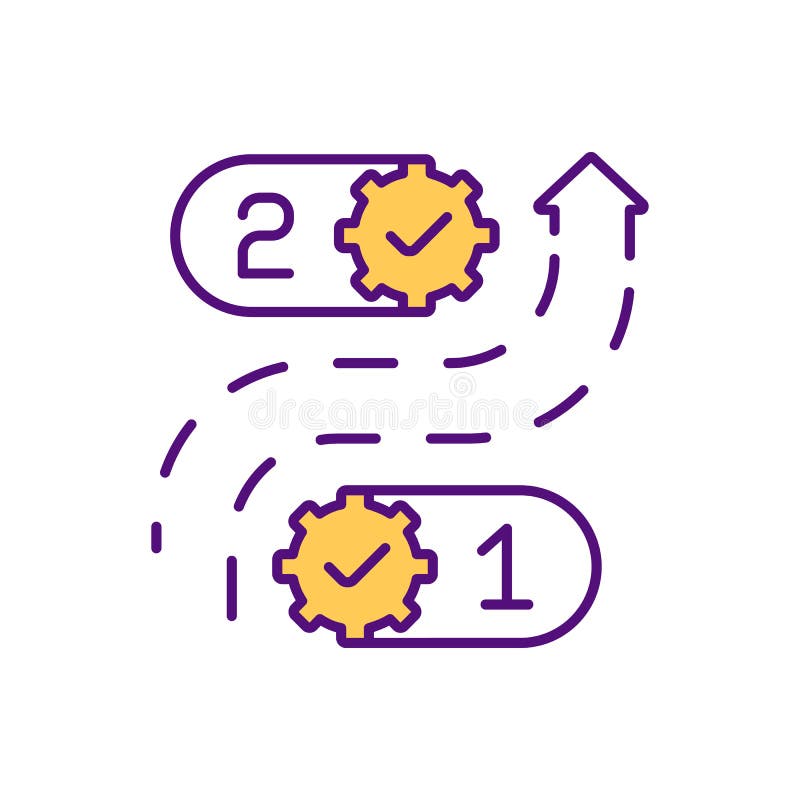 Problem Solving Progress RGB Color Icon Stock Vector - Illustration of ...