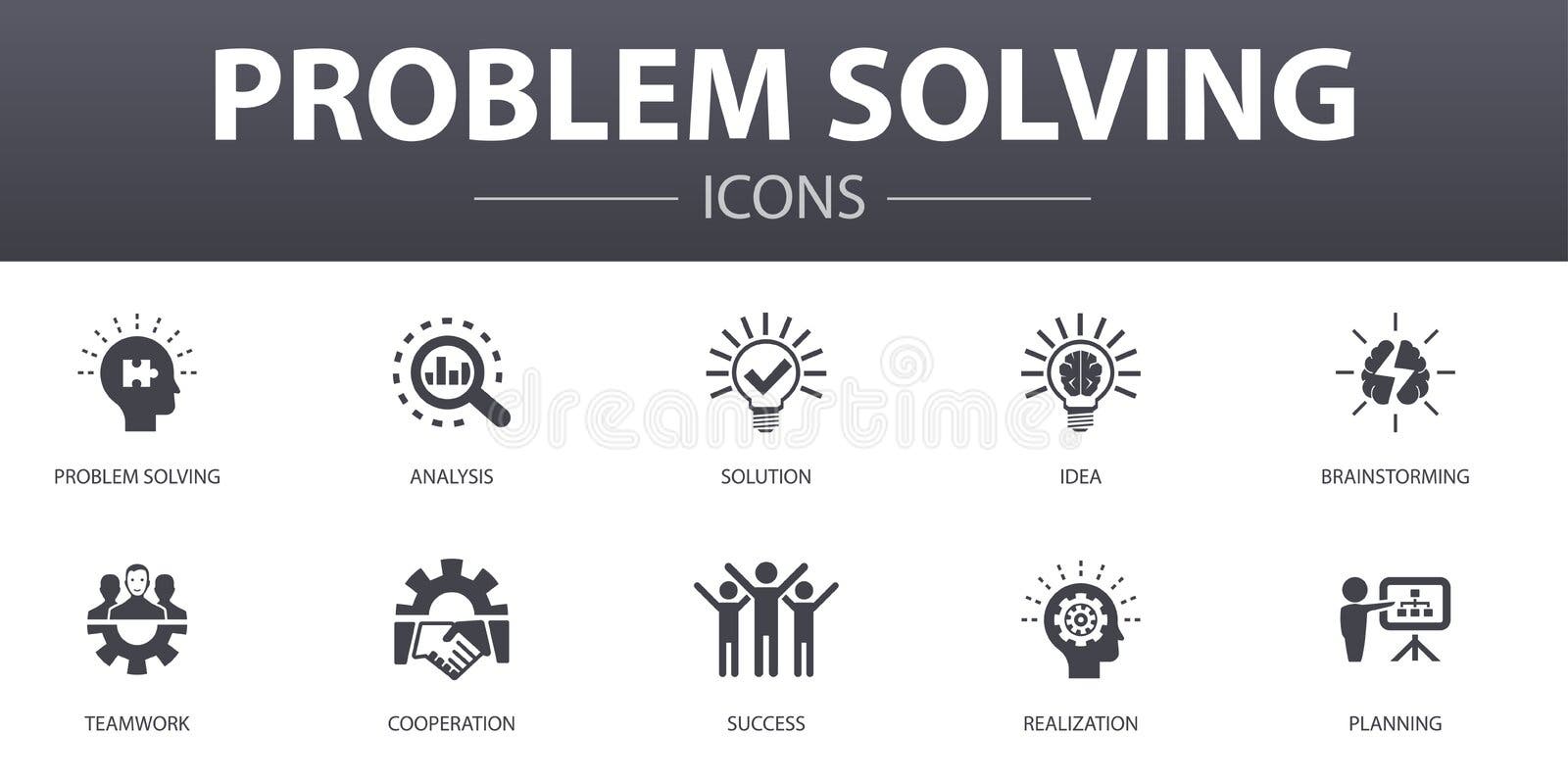 Problem Solving Infographic 10 Option Stock Vector - Illustration of ...