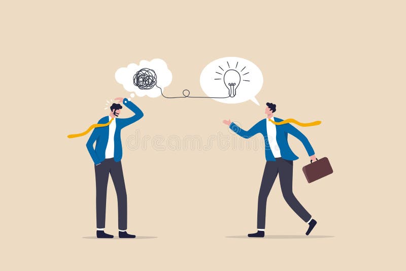Coaching, problem solving stock illustration. Illustration of opportunity - 50344652