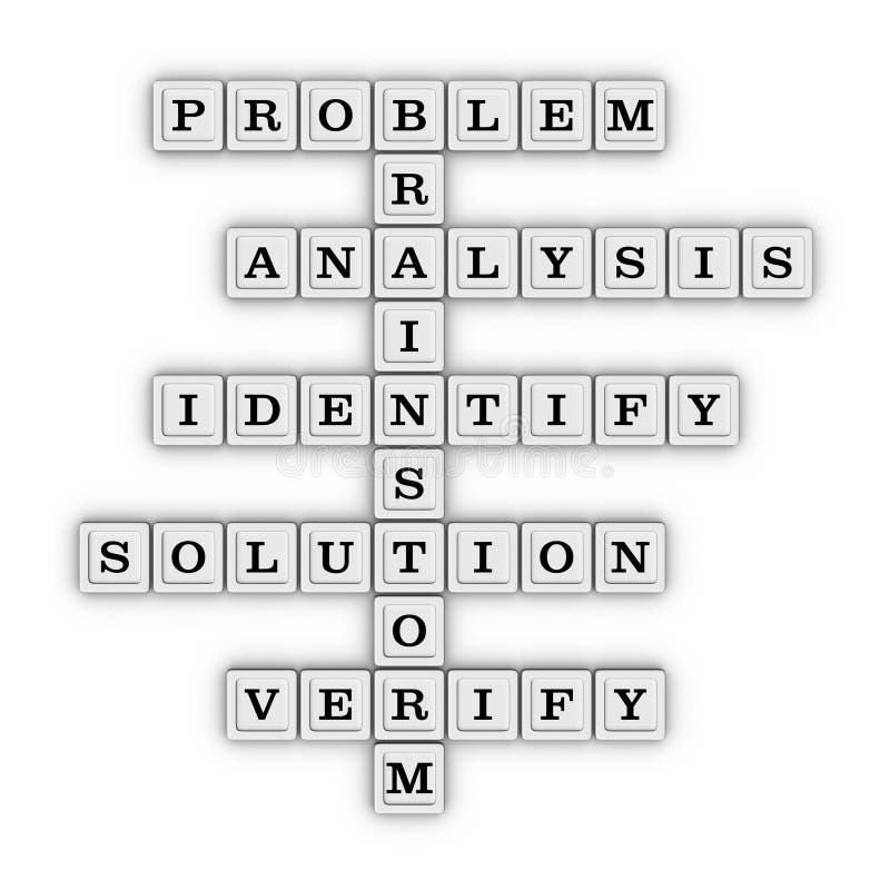 Problem Solving Steps Crossword Puzzle Stock Illustration ...