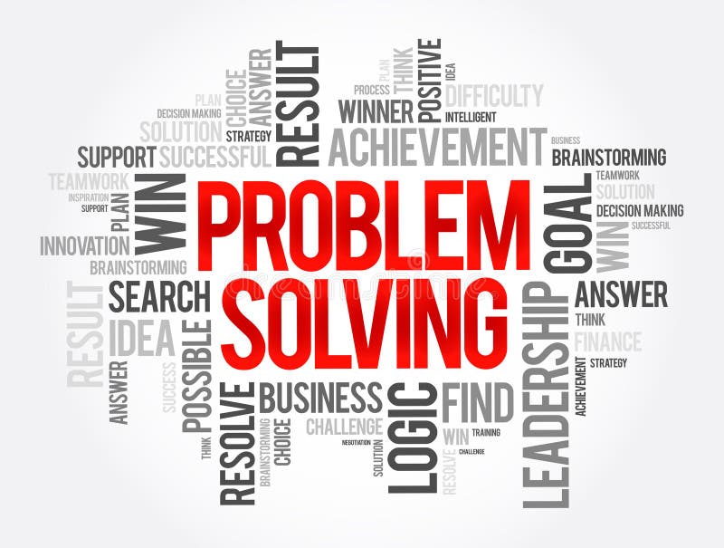 Problem Solving Word Cloud Collage, Business Concept Background Stock ... Problem Solving Word Cloud Collage, Business Concept Background Stock ...