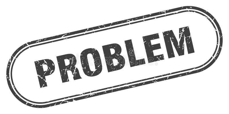 Problem red stamp stock illustration. Illustration of label - 98302794