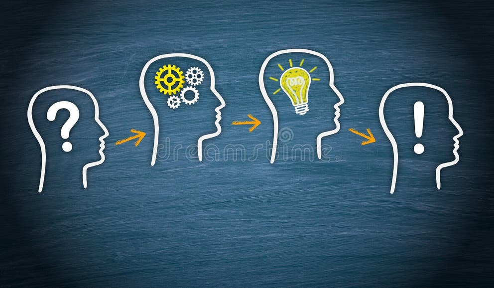 Problem Thinking Idea Solution Stock Photo - Image of knowledge ...