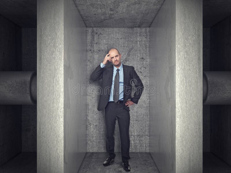 Problem stock illustration. Illustration of businessman - 39869512