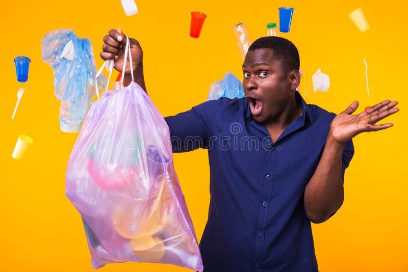 Man Carrying Garbage Can Stock Photos - Free & Royalty-Free Stock ...