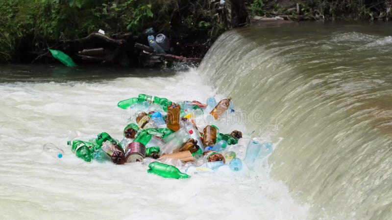 Waterfall pollution stock photo. Image of flowing, landscape - 11878364