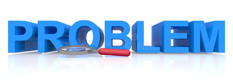 Problem on white stock photo. Image of progress, motivation - 205437062