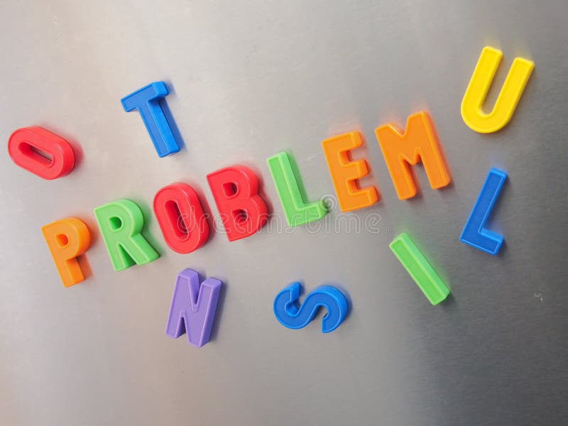 Problem stock image. Image of colorful, bright, lettering - 44915293